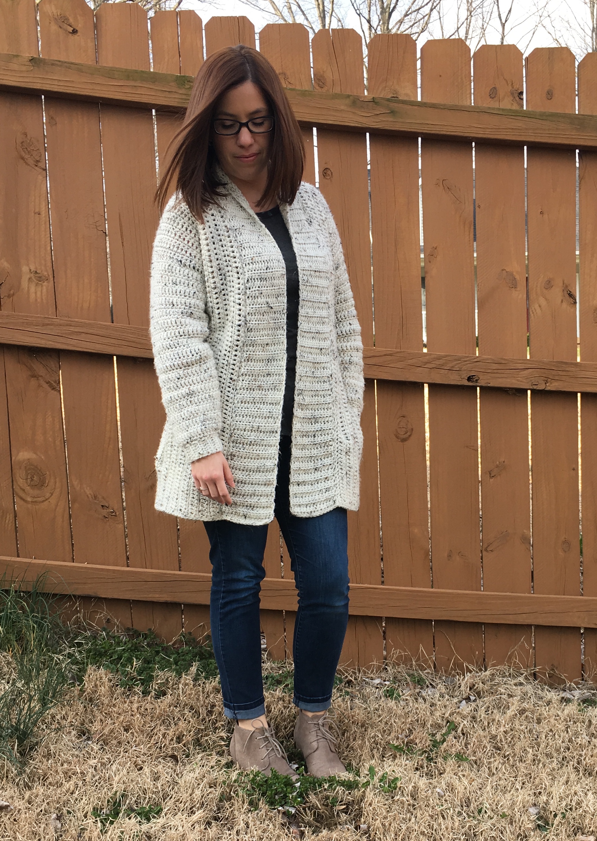 Cameo Cardigan Adult Med/Lg Crochet Pattern - Crochet It Creations