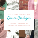 Cameo Cardigan Preschool Size Crochet Pattern by Crochet It Creations