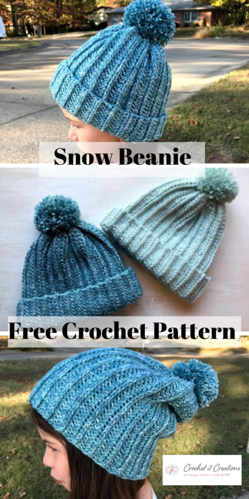 The Snow Beanie Crochet Pattern - Crochet It Creations